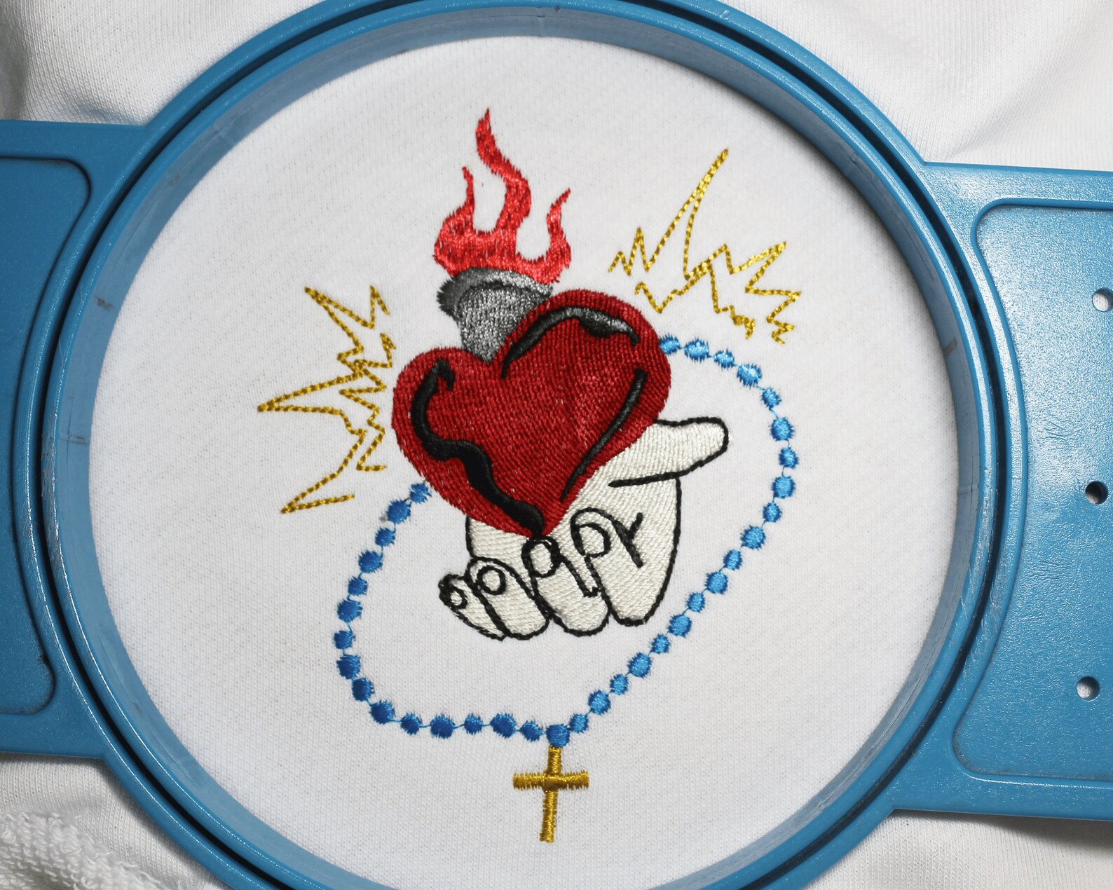 Hand with Heart and Christian Cross Church Design Christian | Etsy