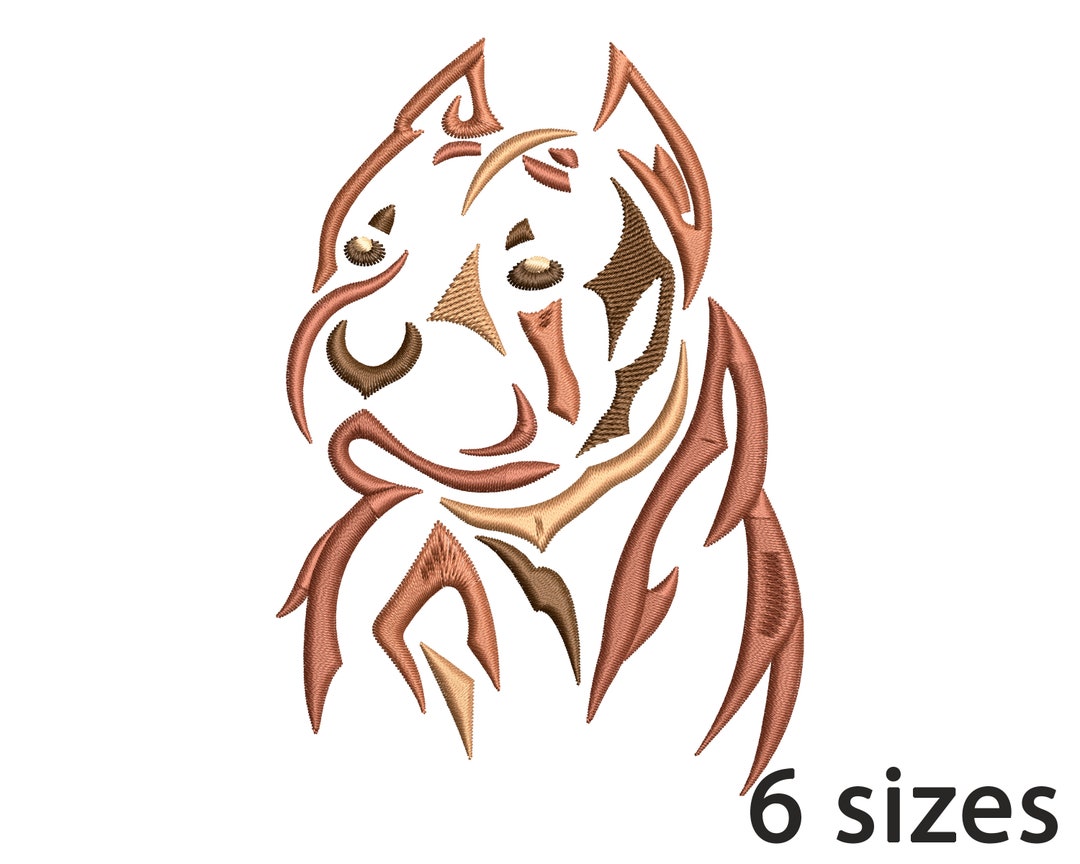 Boxer Dog Machine Embroidery Design 6 Sizes, Puppy Applique Pattern.dog ...