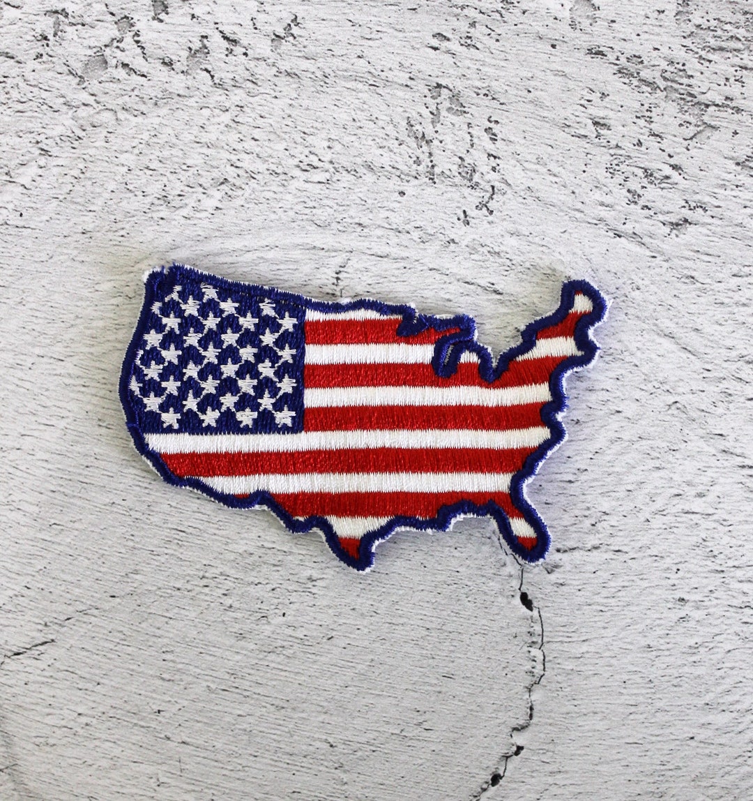 United States Outline Flag Embroidery Design, 5 Sizes - Etsy