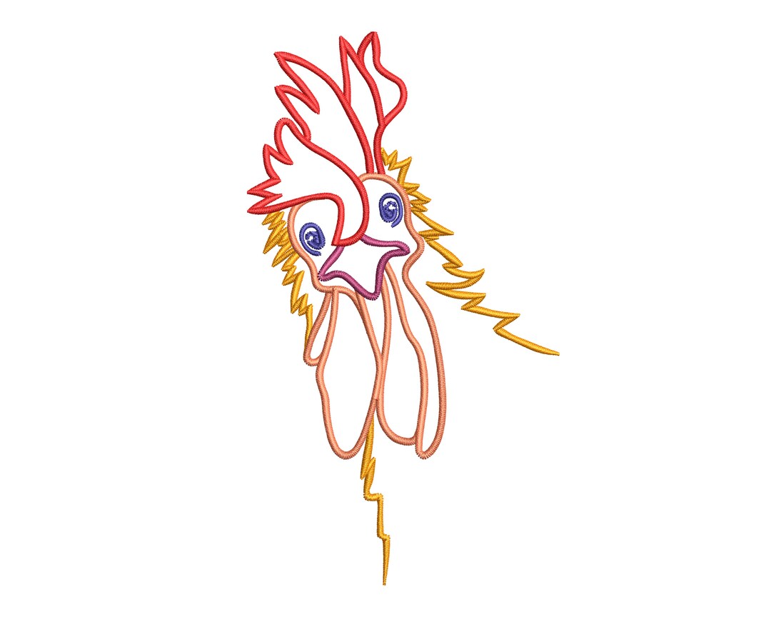 Funny Rooster Machine Embroidery Design 5 Sizes, Easy Embroidery, Farm ...