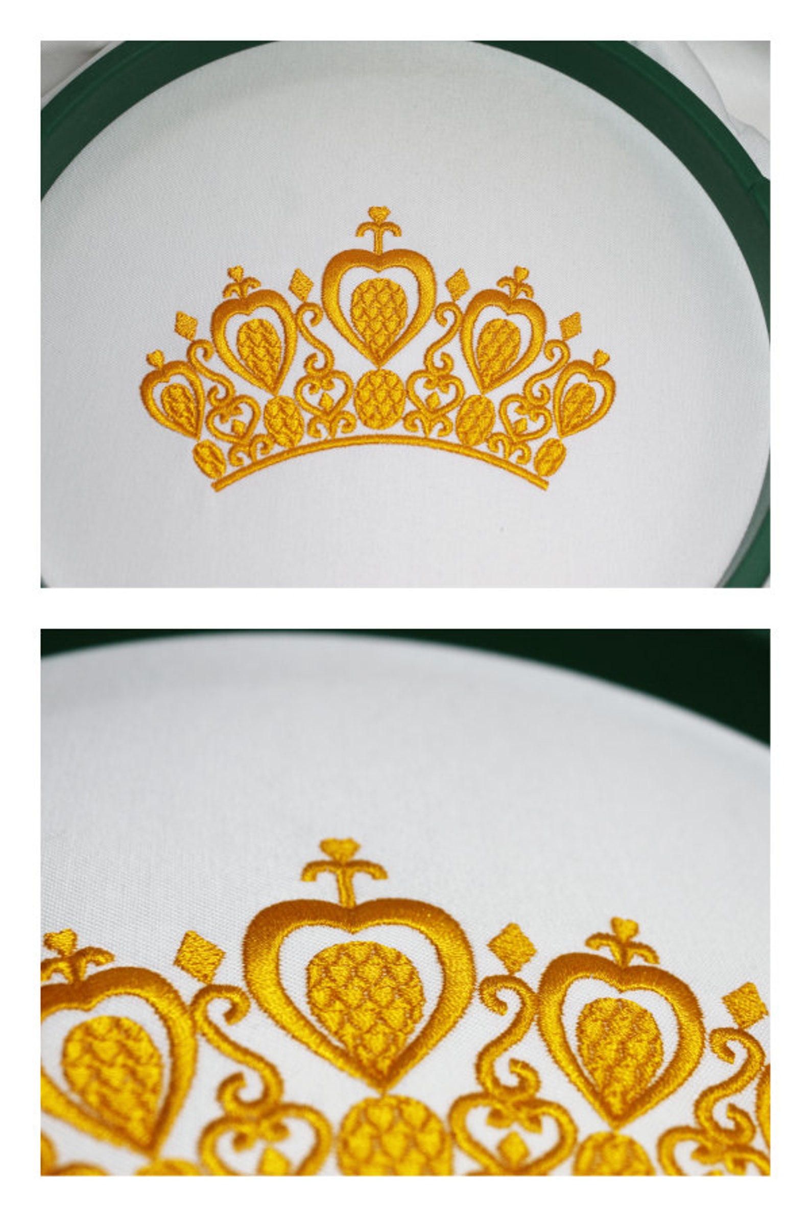 Crown Machine Embroidery Design. Tiara Embroidery Pattern. | Etsy