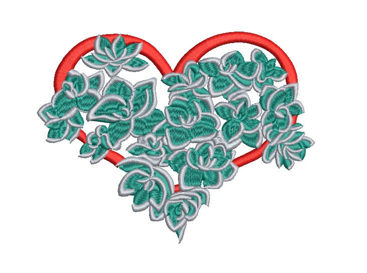 Flowers Machine Embroidery Design. PES DST HUS. St | Etsy