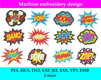 Superhero Embroidery - Etsy