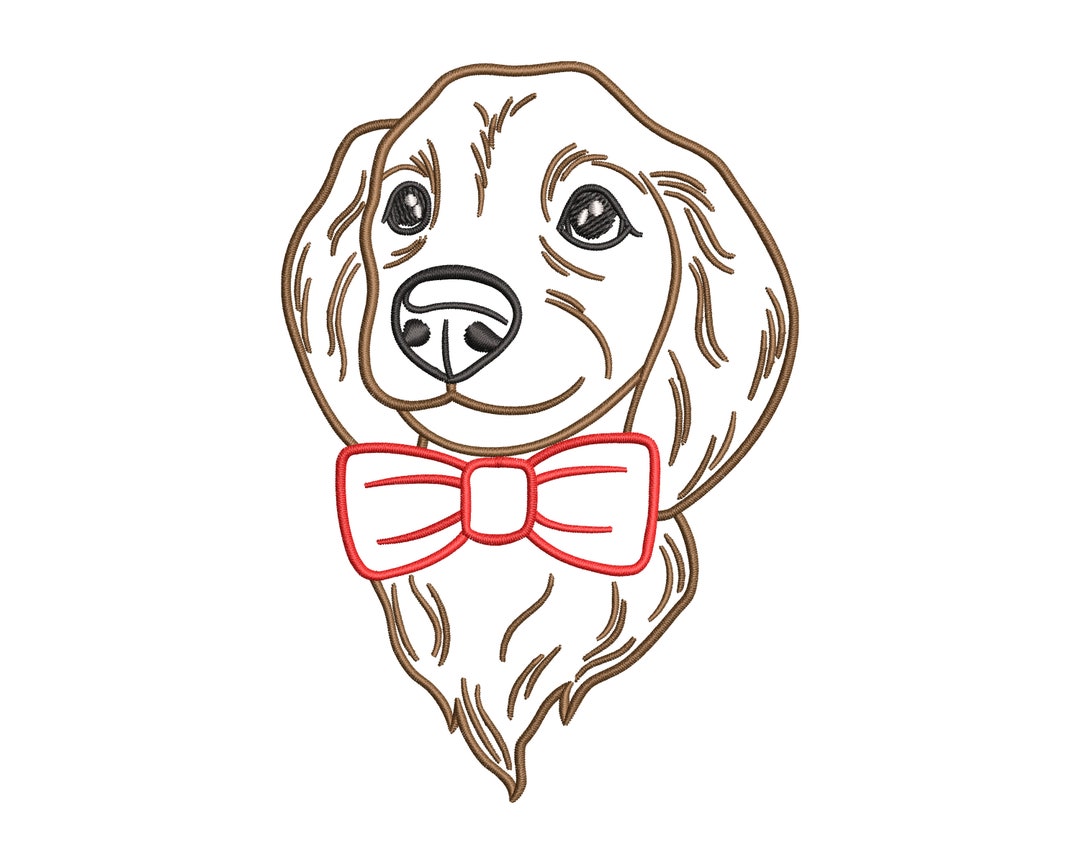 Golden Retriever Machine Embroidery Design 4 Sizes, Dog Puppy Pes ...