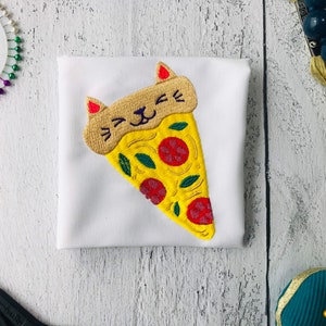 Kawaii Pizza Machine Embroidery Design. Kawaii Cute Japanese Embroidery ...