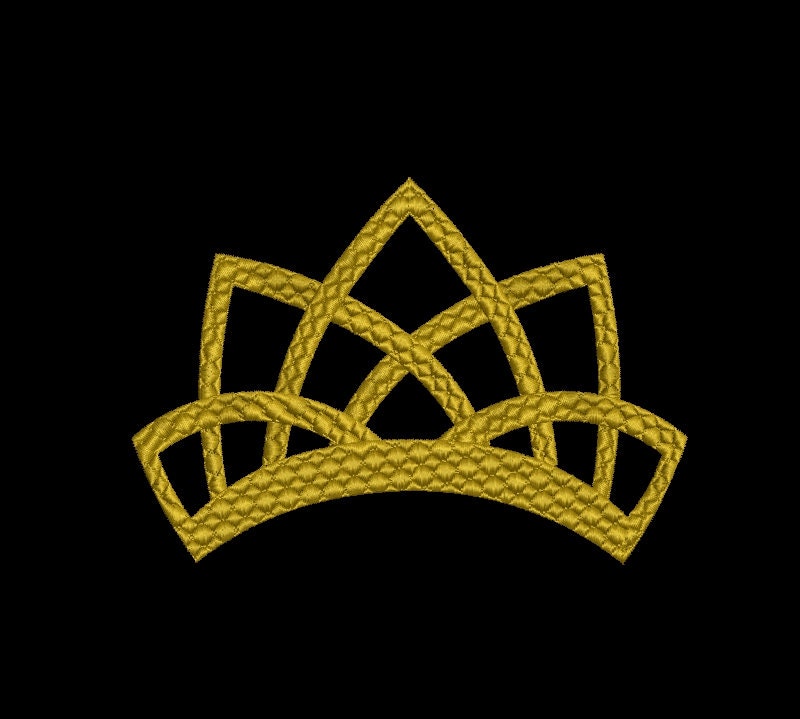 Crown Machine Embroidery Design. Tiara Embroidery Pattern. | Etsy
