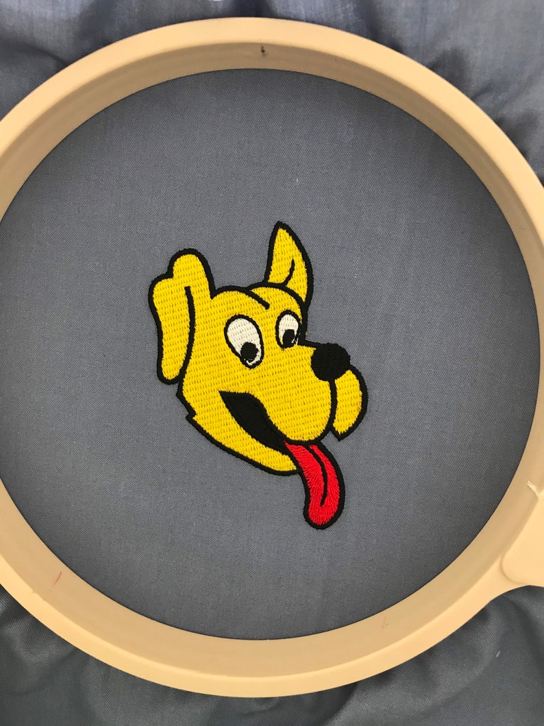 Dog Face Machine Embroidery Design 6 Sizes - Etsy