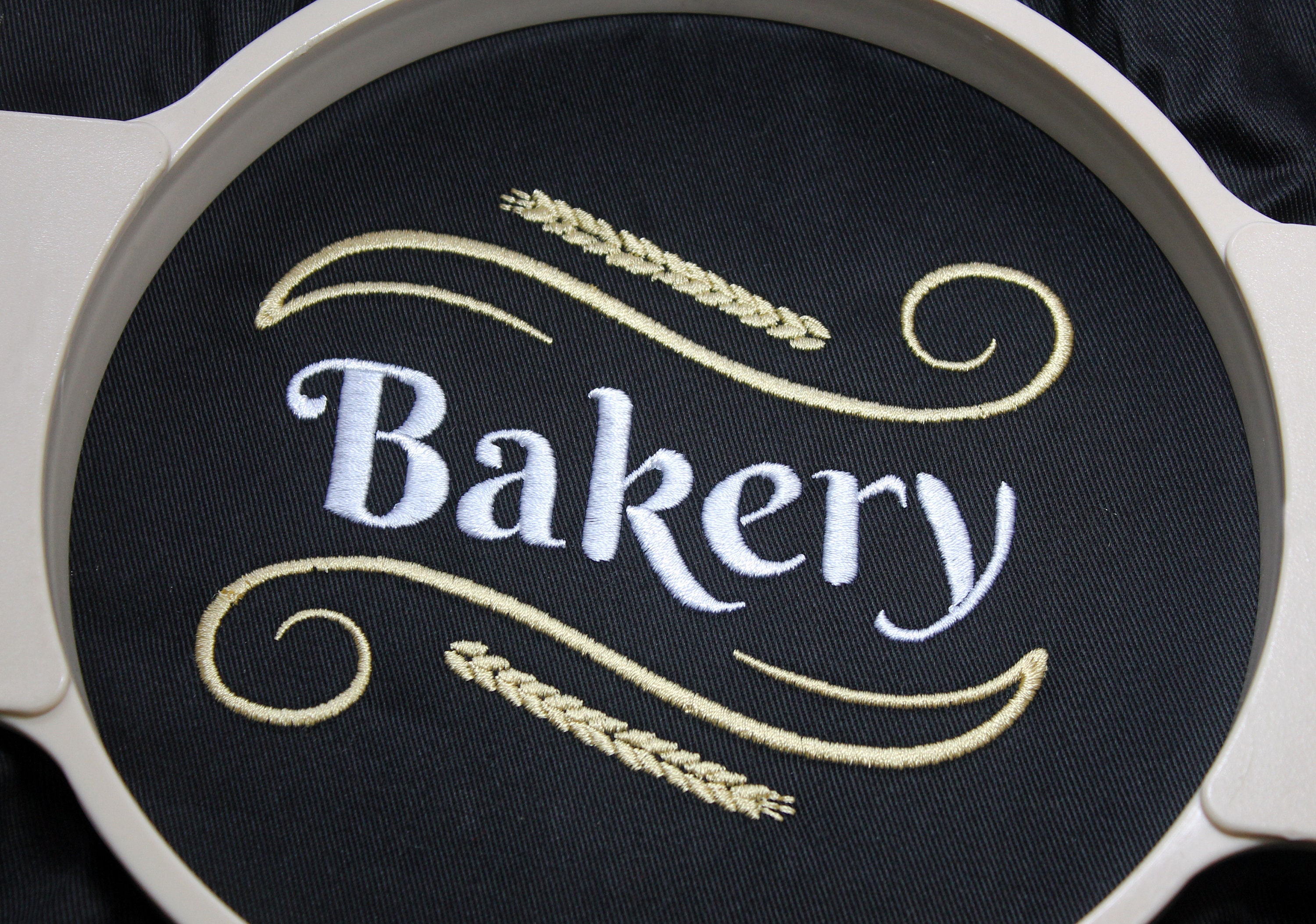 Bakery business Logo design Machine embroidery design | Etsy