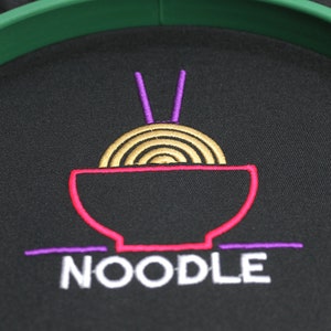 Noodle Soup Design Machine Embroidery Design, Pes, Dst, Exp. 1 Size - Etsy