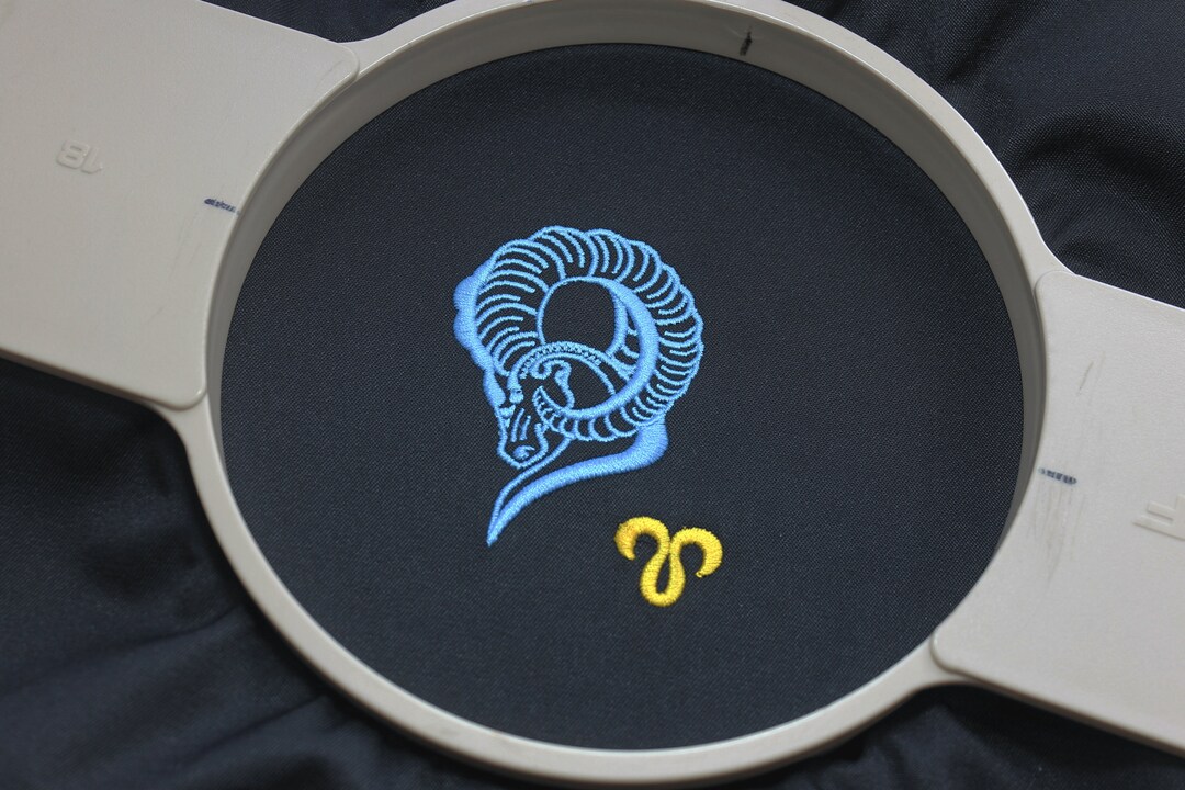 Aries Zodiac Sign Machine Embroidery Design, 3 Sizes, Pes, Dst, Hus ...