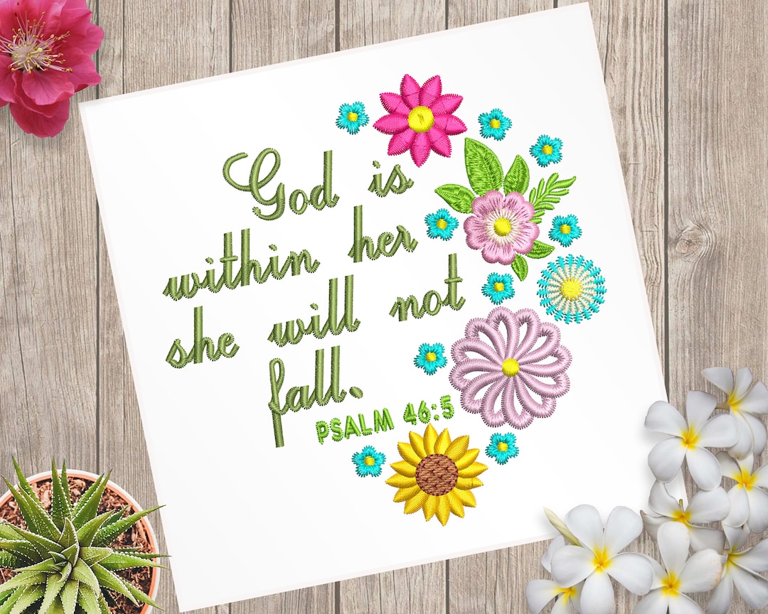 Bible Scripture/verse/quote Machine Embroidery Design, Church Christian ...