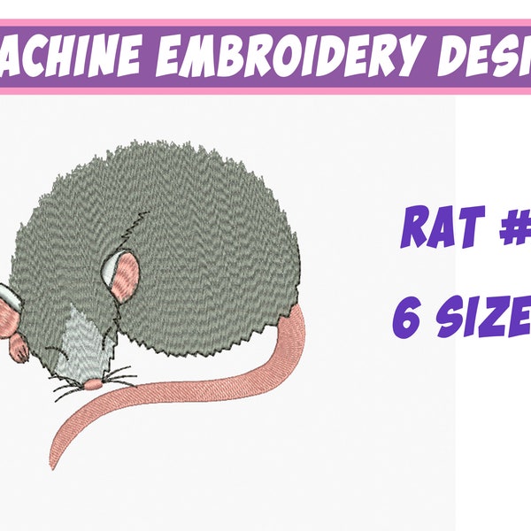 Rat Embroidery - Etsy