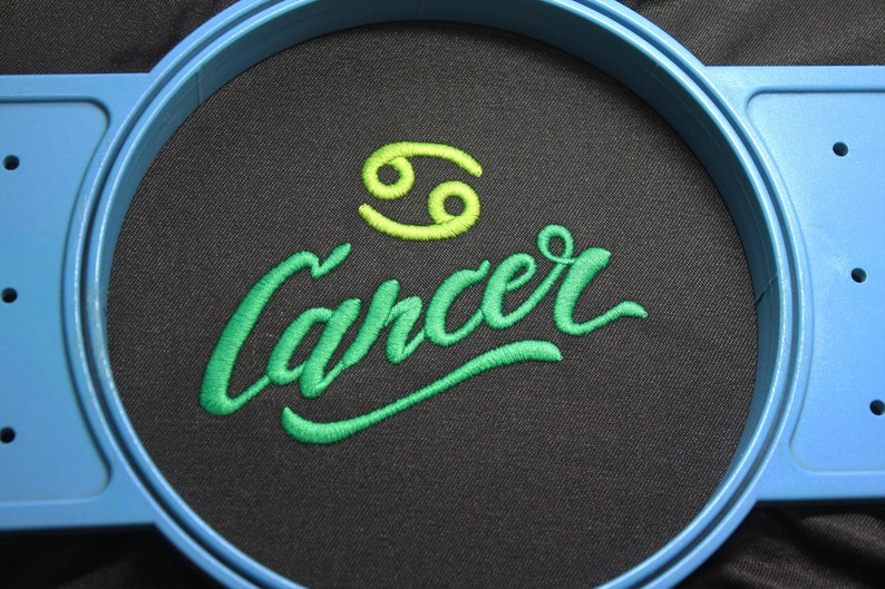Cancer Zodiac Sign Machine Embroidery Design 3 Sizes | Etsy