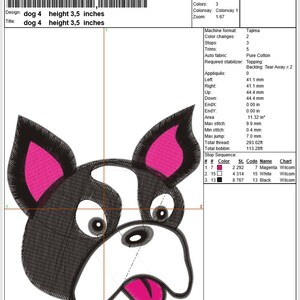 Dog Face Embroidery Design 6 Sizes - Etsy