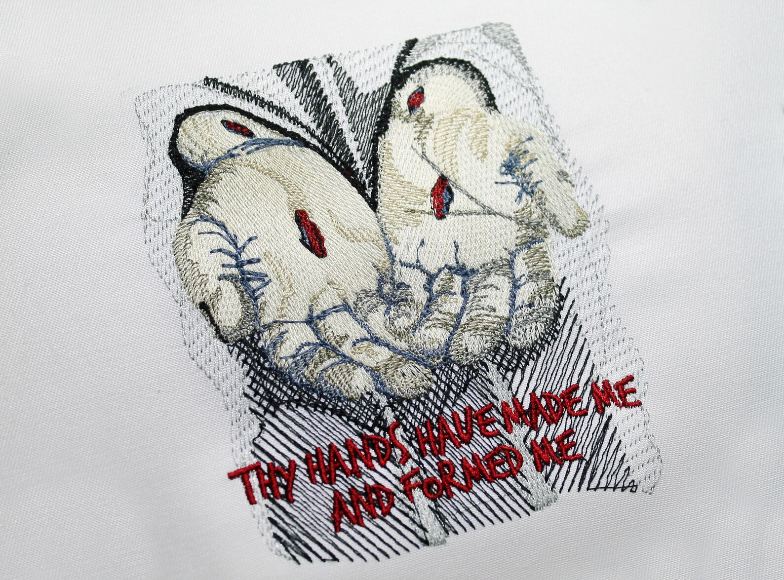 Jesus Stigmata With Bible Verse Machine Embroidery | Etsy