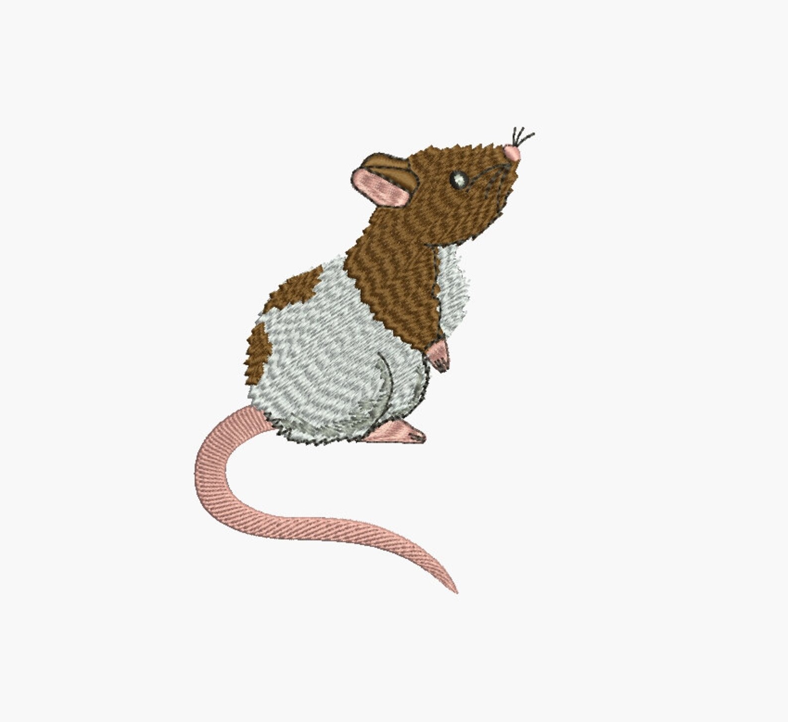 Rat mouse Machine Embroidery Design 6 6 Sizes / Dst, Hus, Pes, Vp3, Jef ...