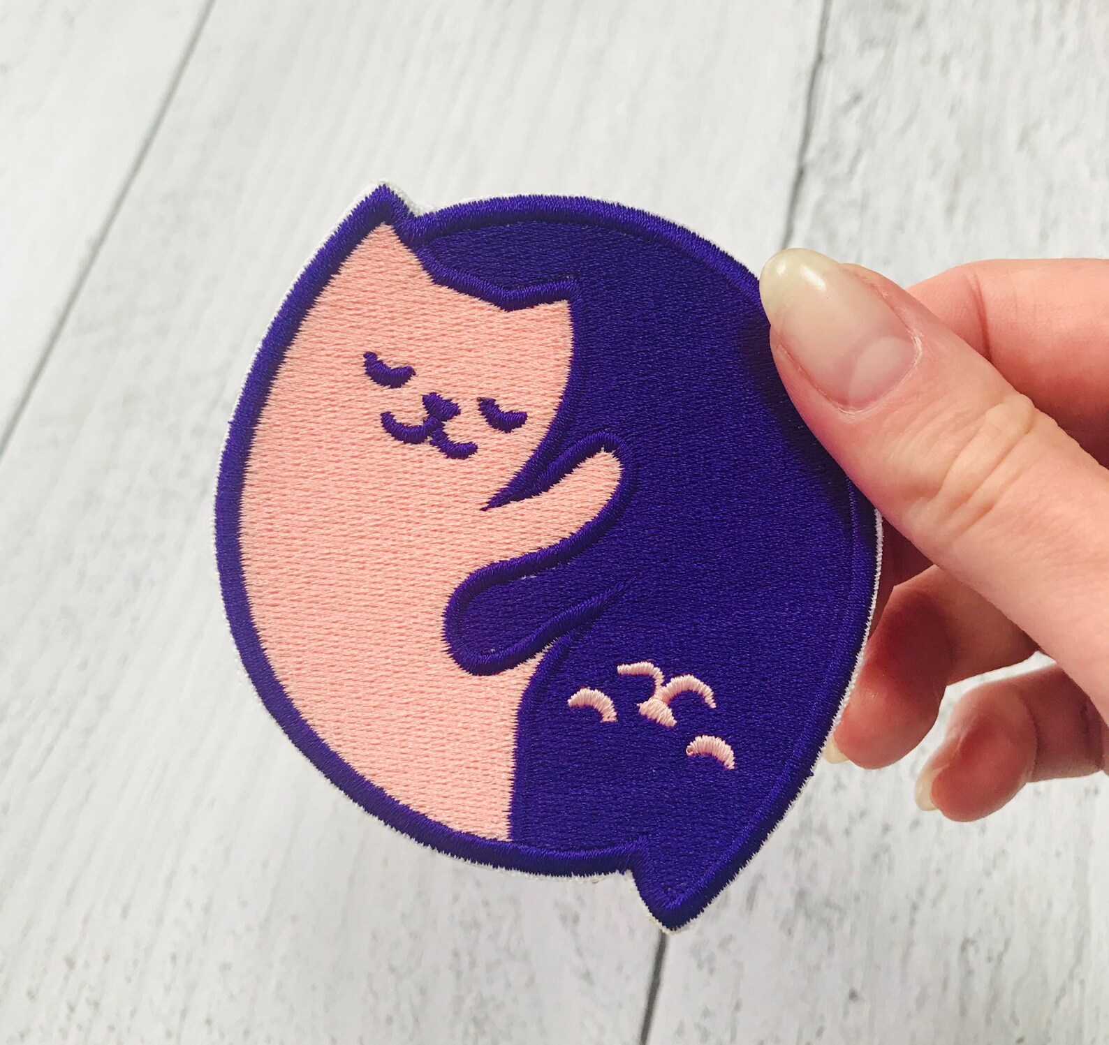 Yin Yang Cats Patch Machine Embroidery Design. Cat/kitten - Etsy