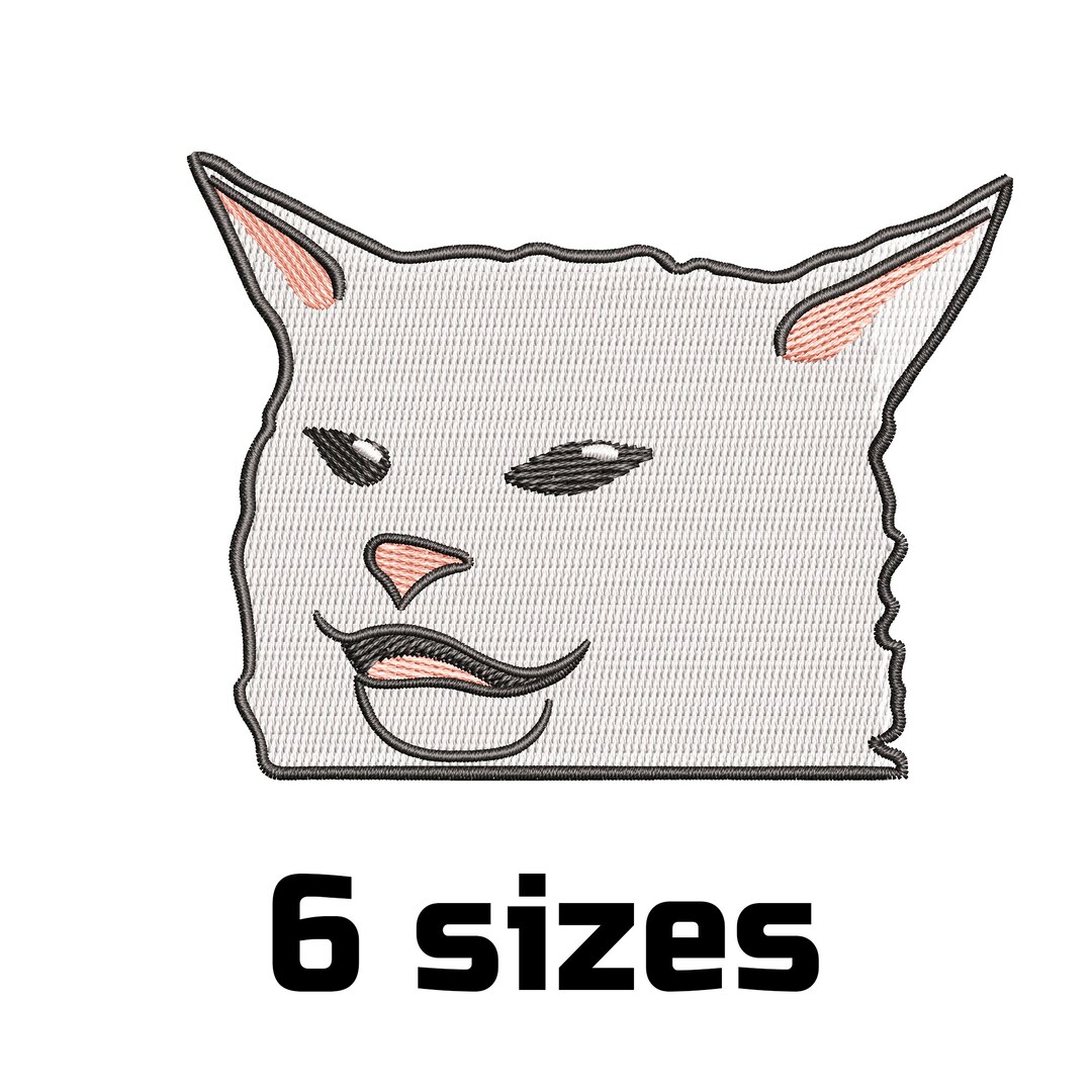 Cat From Memes Machine Embroidery Design 6 Sizes, Cats Patch Pattern ...