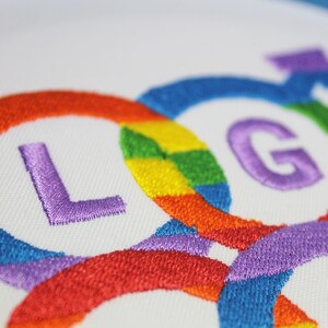 LGBT Sexes Signs Logo. Pride/love/rainbow Machine Embroidery Design ...