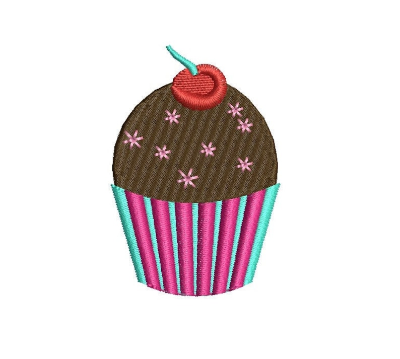 Cake Sweet Muffin Bright Machine Embroidery Design 6 Sizes - Etsy