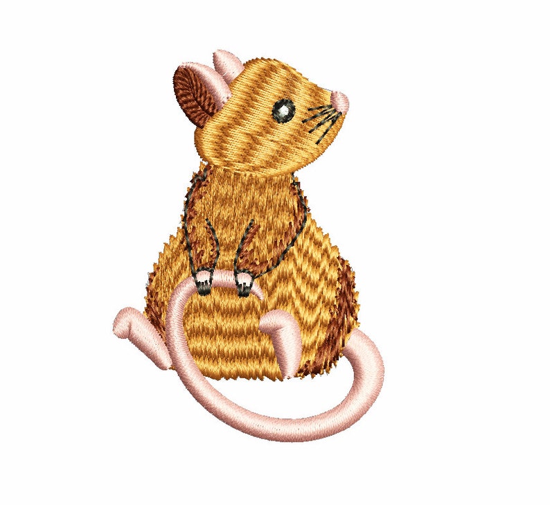 Rat mouse Machine Embroidery Design 5 Sizes / Dst Hus | Etsy