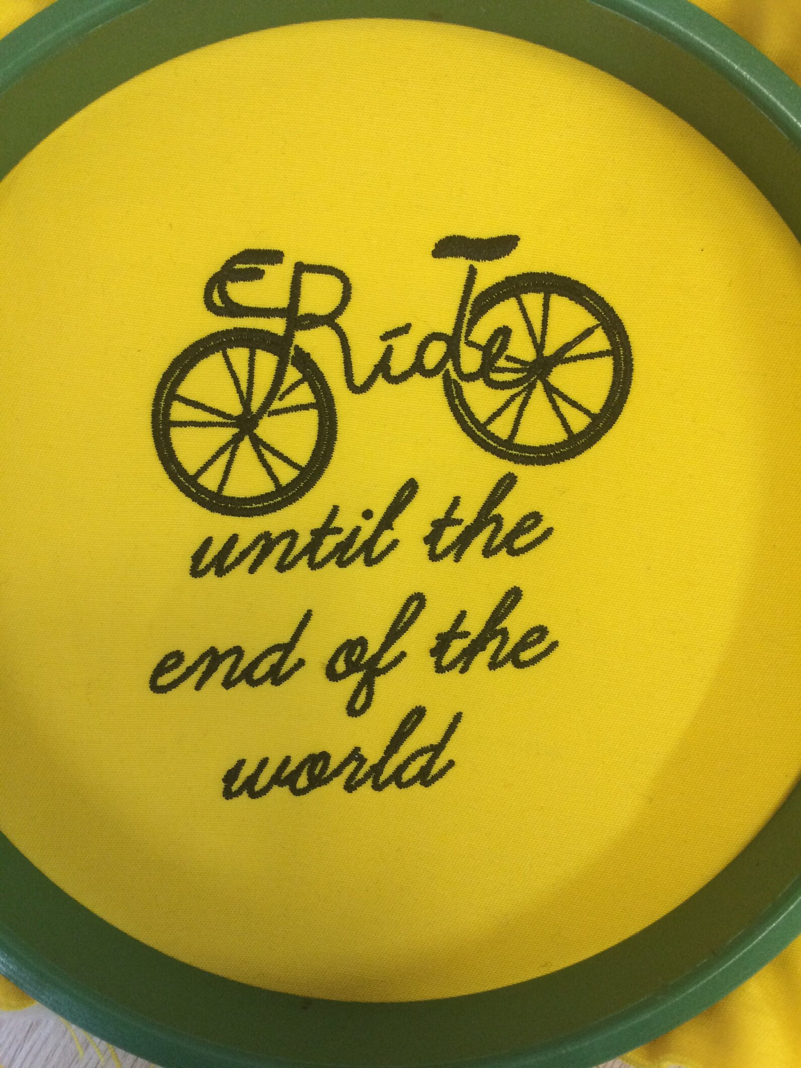 Ride Bycicle Embroidery Design File 2 Sizes | Etsy