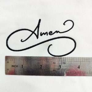 Amen 7 Sizes, Machine Embroidery Design. Christian Cross Faith ...