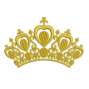 Crown Machine Embroidery Design. Tiara Embroidery Pattern. Pe/pes/hus ...