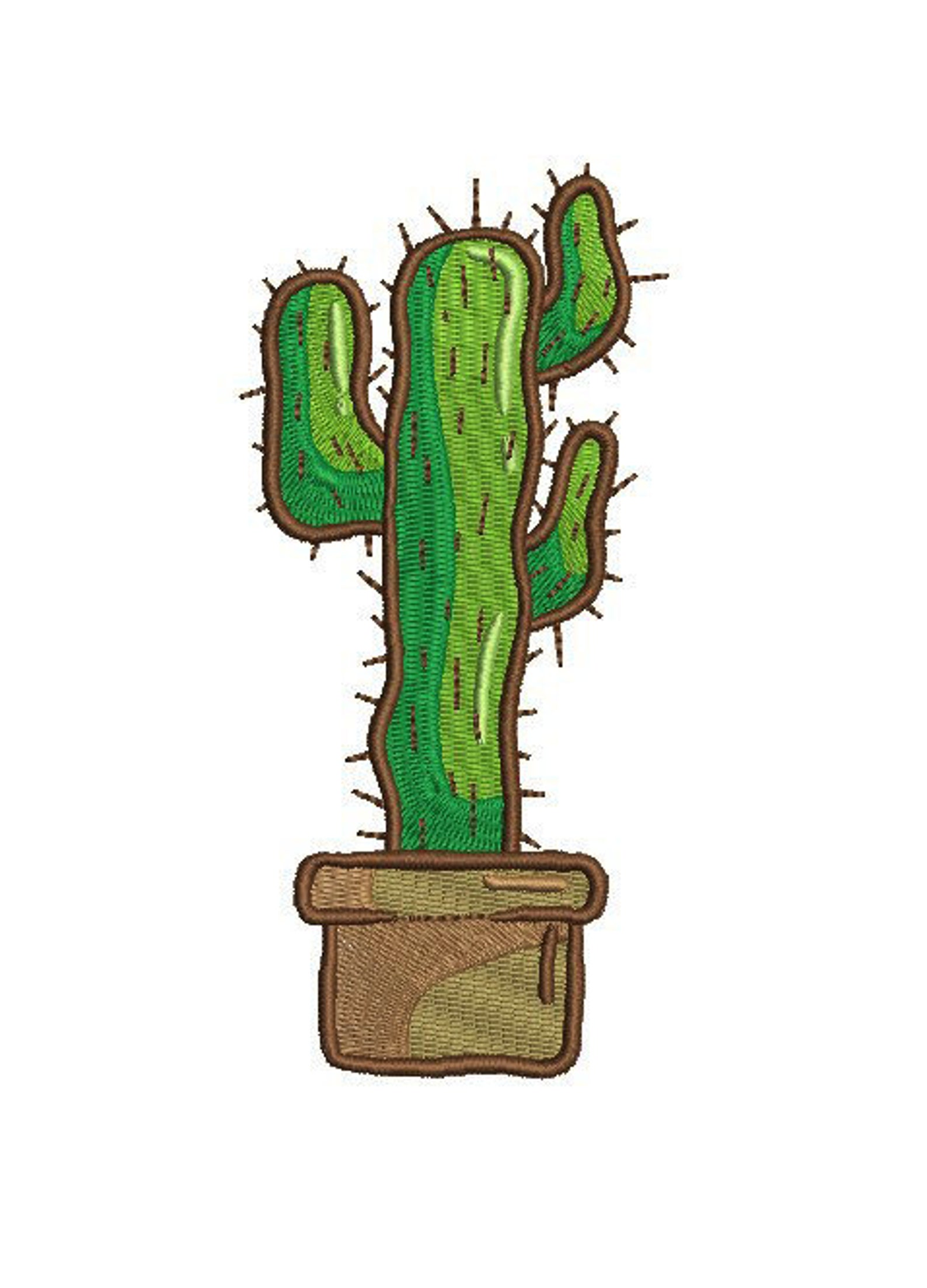 Cactus/succulent Machine Embroidery Design. Pes Dst Hus - Etsy