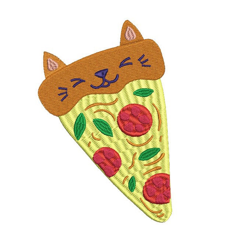 Kawaii Pizza Machine Embroidery Design. Kawaii Cute Japanese - Etsy
