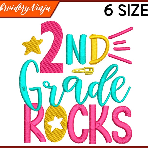 2nd Grade Rocks - Etsy