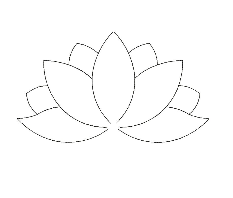 Lotus Machine Embroidery Design Lotus Applique Lotus - Etsy