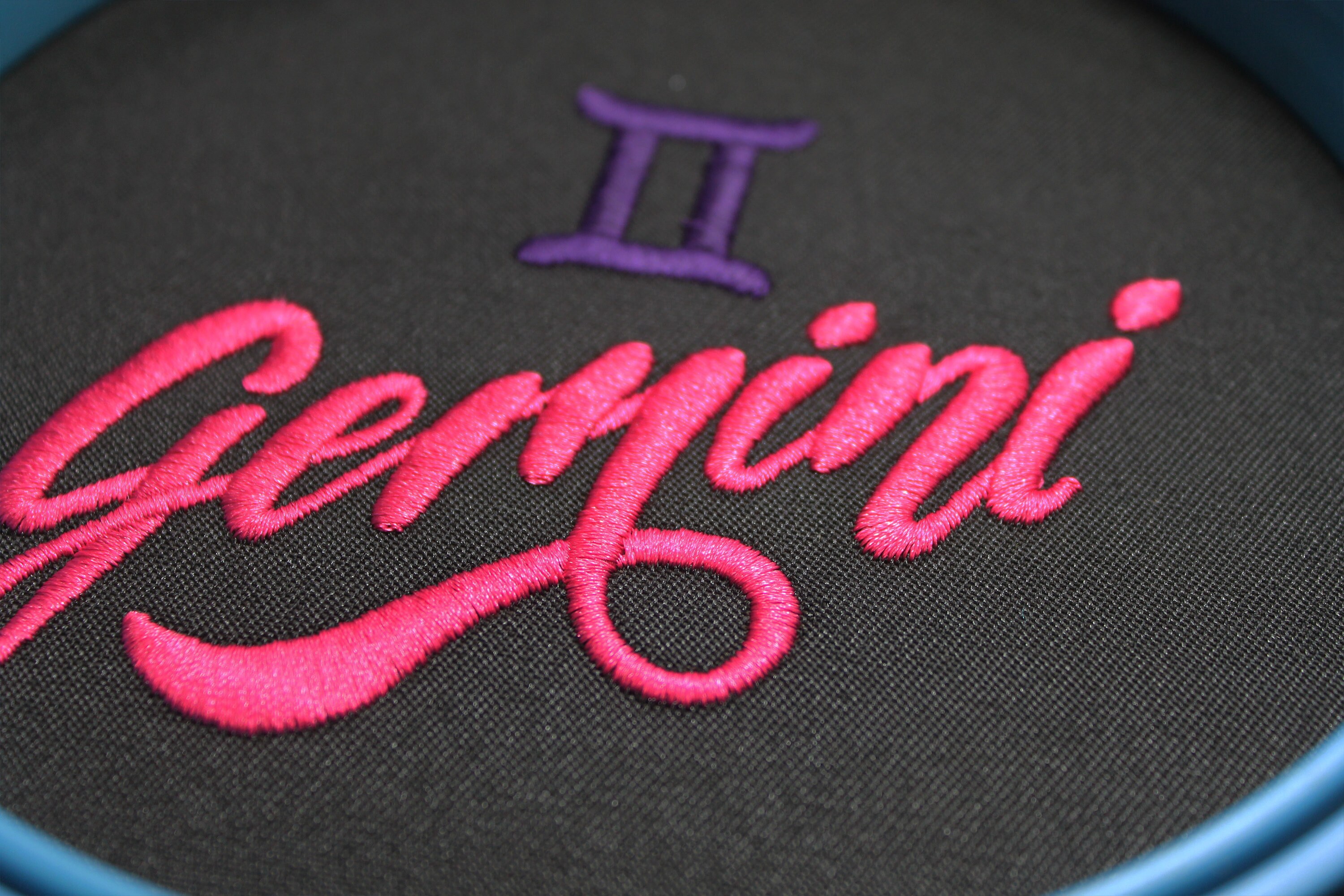 Gemini Zodiac Sign Machine Embroidery Design 3 Sizes - Etsy