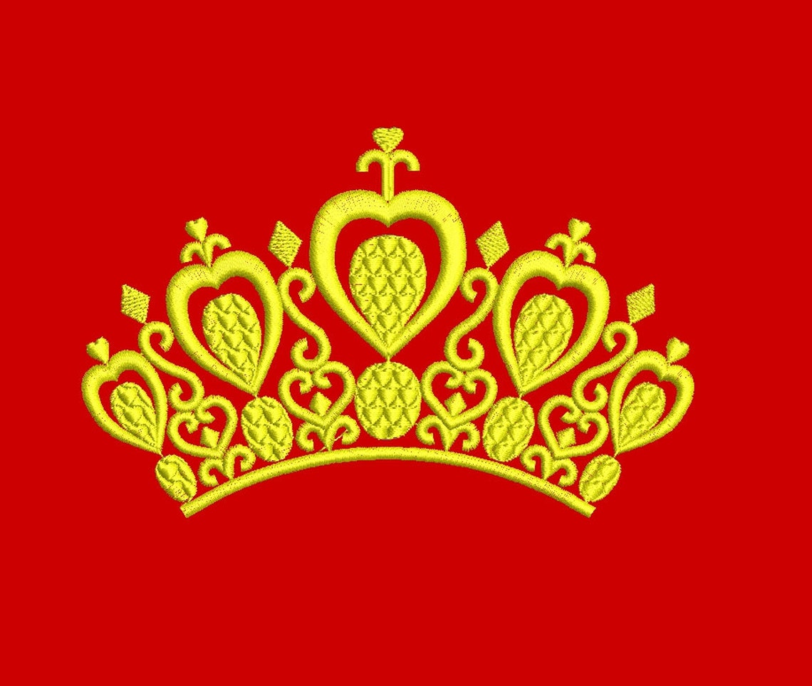 Crown Machine Embroidery Design. Tiara Embroidery Pattern. - Etsy
