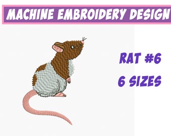 Rat Machine Embroidery Design - Etsy