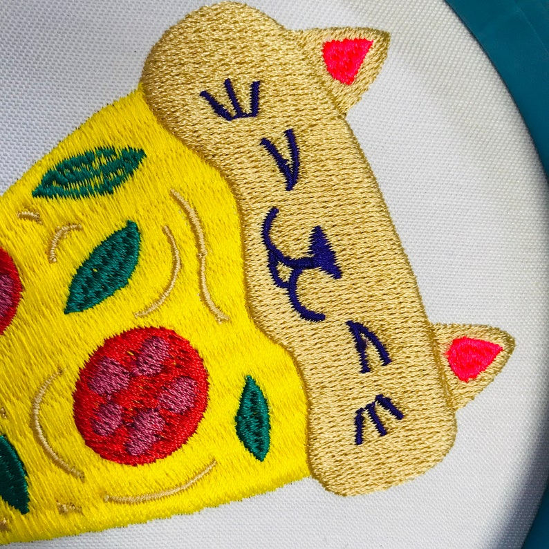 Kawaii Pizza Machine Embroidery Design. Kawaii Cute Japanese - Etsy