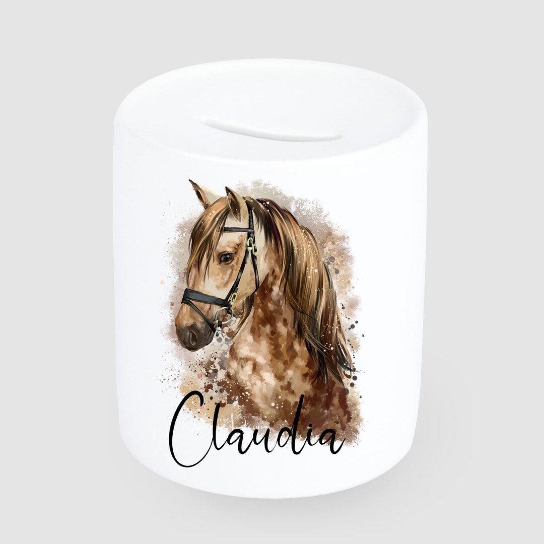 Spardose Pferd Spardose Pony Spardose personalisiert - Etsy.de