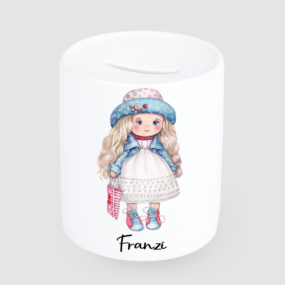 Money Box Doll Money Box Money Box Ceramic Girl - Etsy