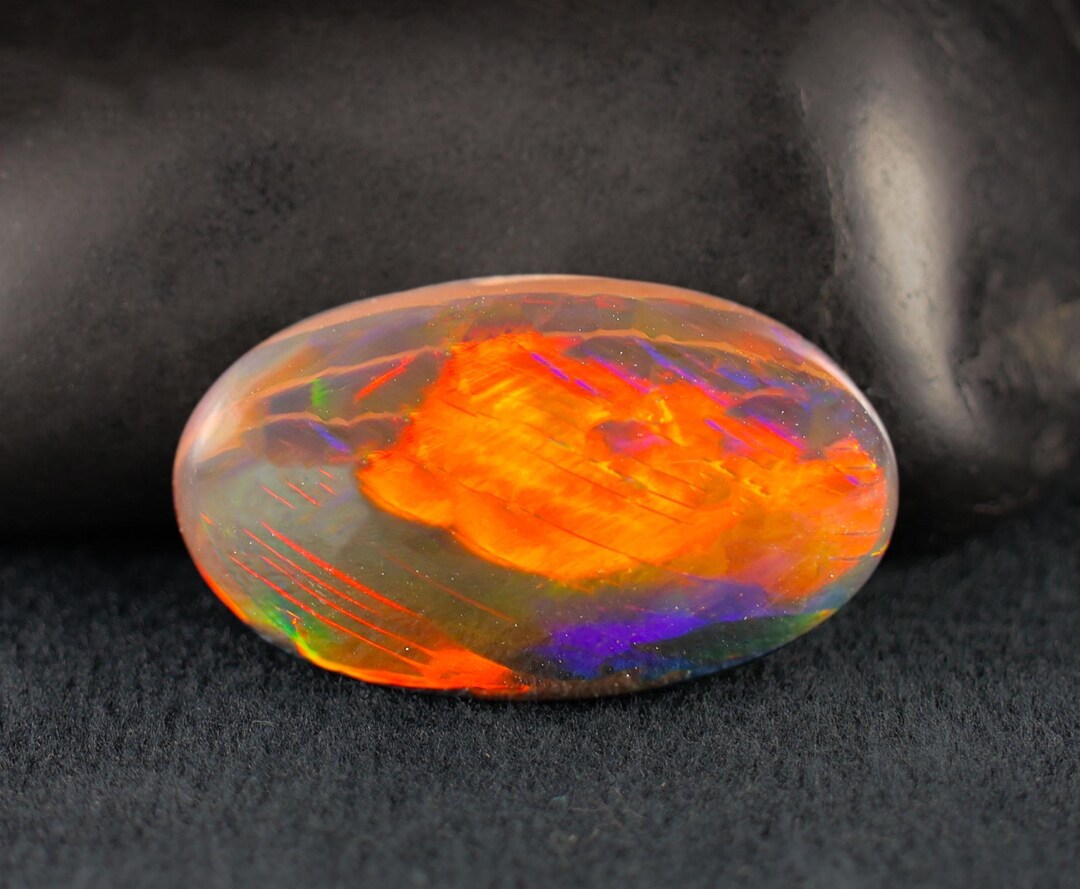 18.95 Ct Vintage Black Opal Cabochon : Real Opal Stone Gemstone. - Etsy