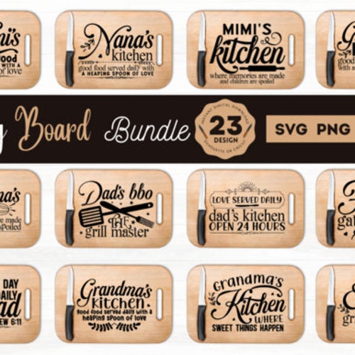 Cutting Board Quotes Svg Bundle Graphic Kitchen Svg Kitchen Etsy Canada