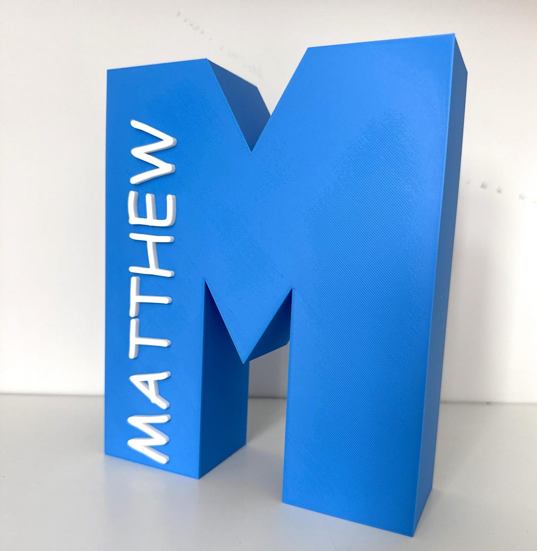 3D Printed Letter Money Box: Personalized Piggy Bank - Etsy