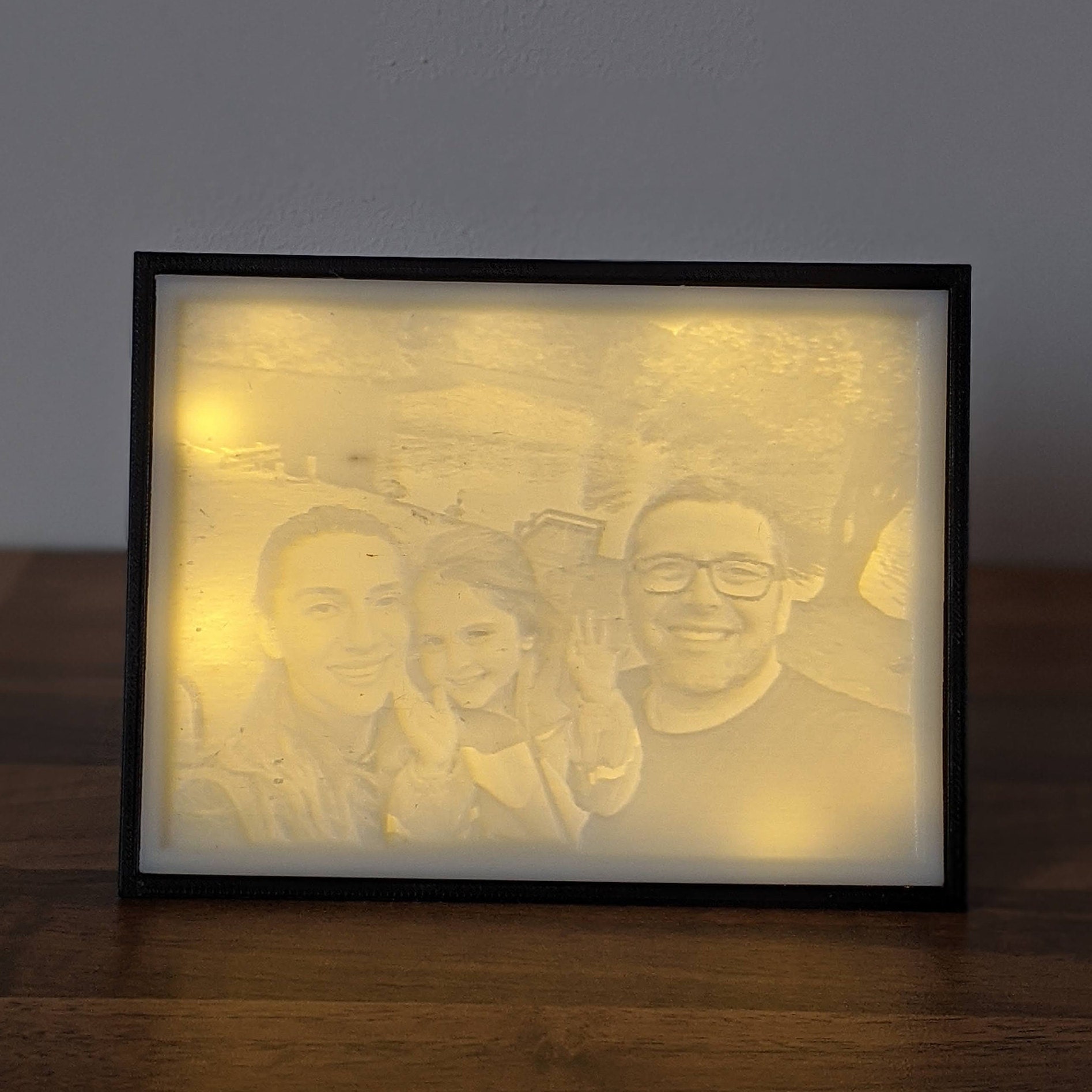 Lithophane Light Box Lamp 3d Printed Personalised Light | Etsy