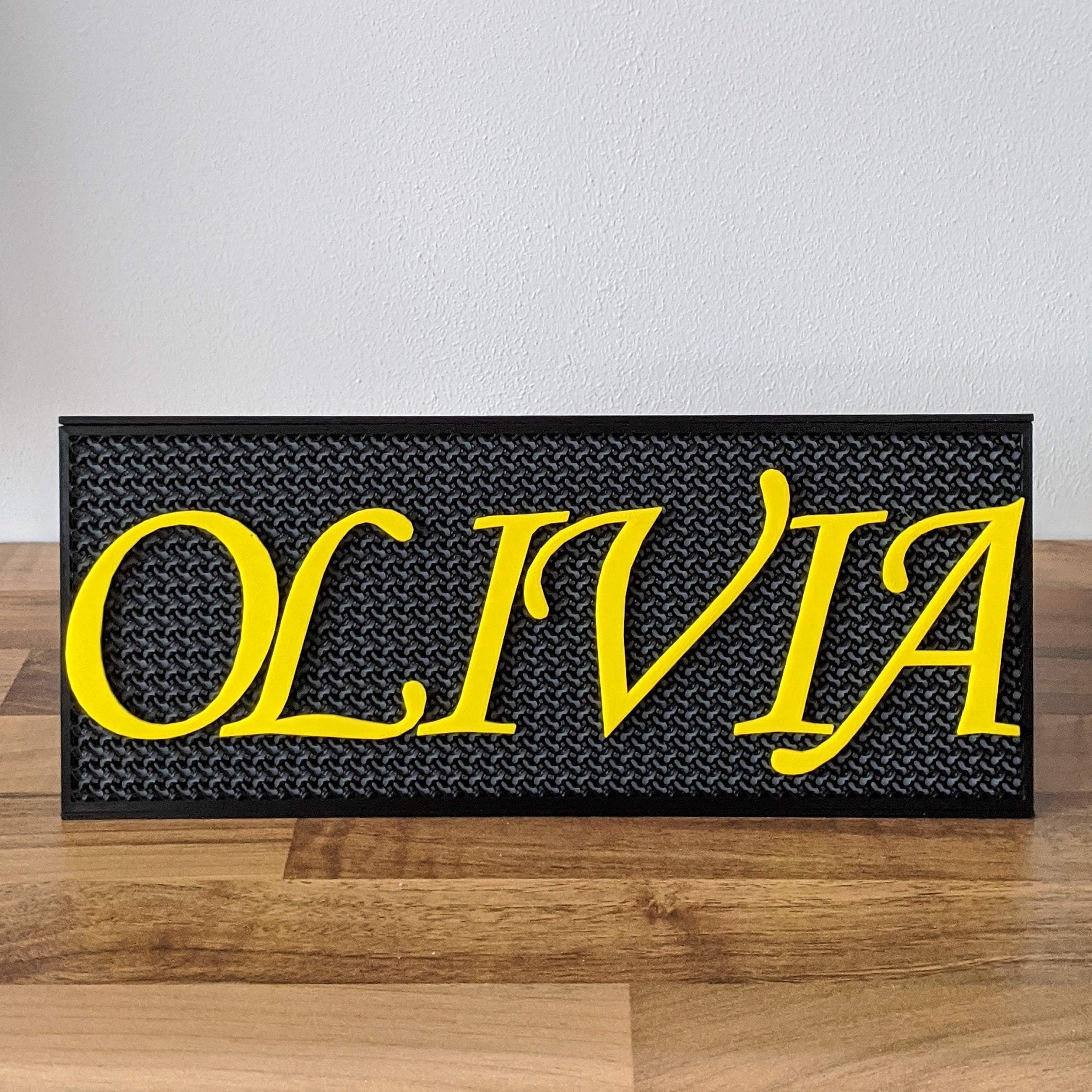 3D Printed Light Box Lamp Name Printed Lightbox - Etsy