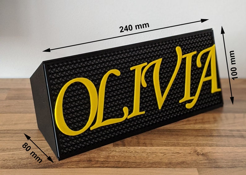 3D Printed Light Box Lamp Name Printed Lightbox - Etsy