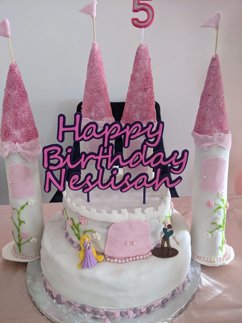 3D Printed Personalised Cake Topper Birthday Cake Topper - Etsy