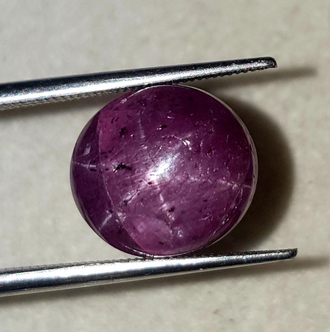 Star Ruby Cabochon Round Shape Loose Gemstone Ring Size Ruby Gemstone ...