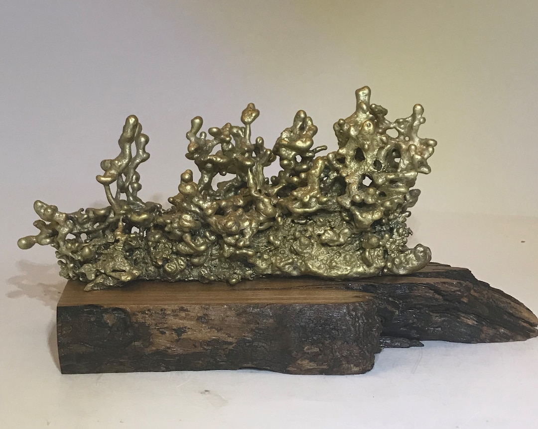 Sculpture "boxers", Abstract Brutalist Cast Brass - Etsy