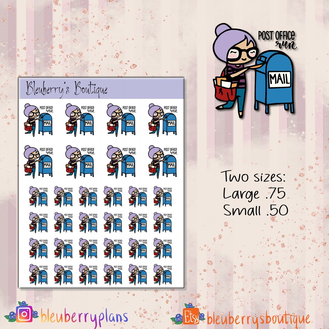Cute Post Office Run Character - Etsy