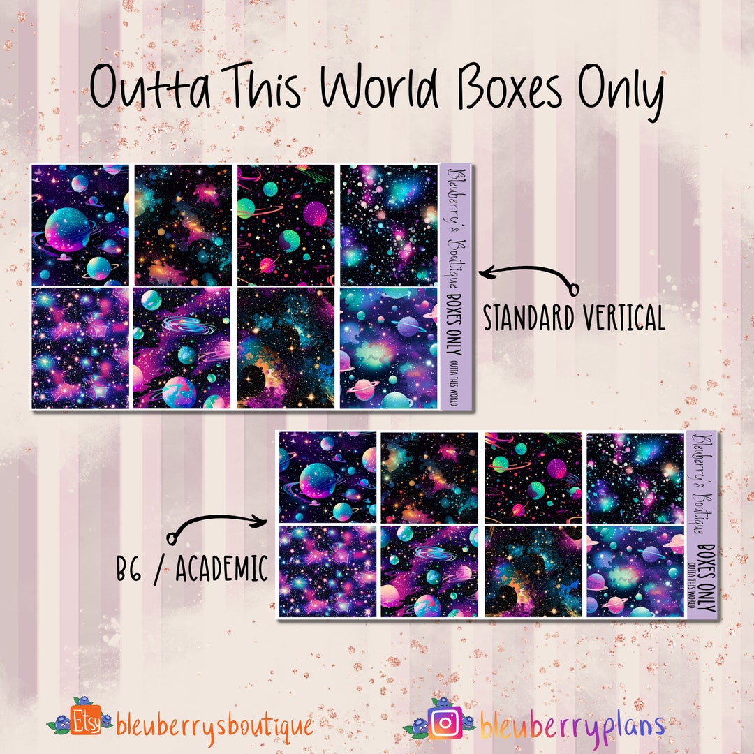 Outta This World Boxes Only in Standard Vertical and B6/academic Size ...