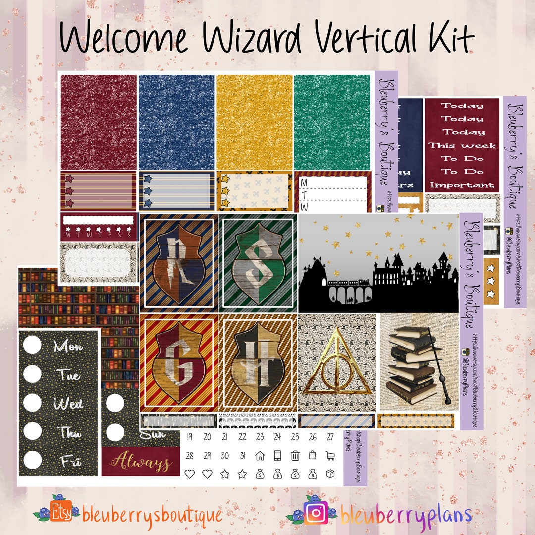 Welcome Wizard Collection, Standard Vertical, Journal Kit - Etsy